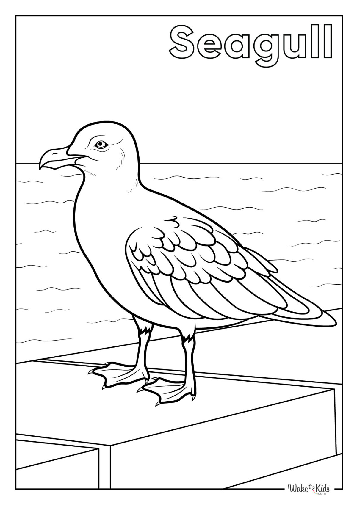 Seagull Coloring Pages (Free Printable PDFs) | WakeTheKids