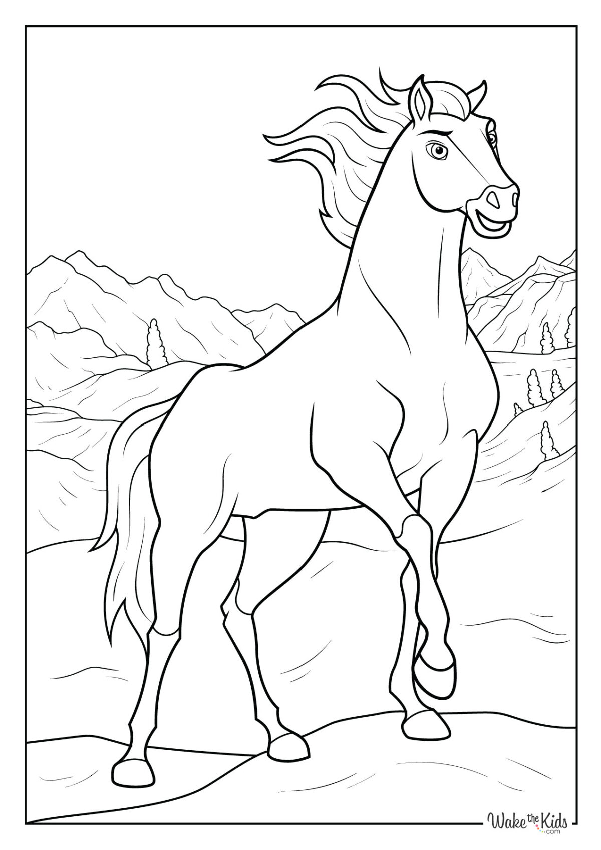 Spirit: Stallion of the Cimarron Coloring Pages (Free Printable PDFs ...