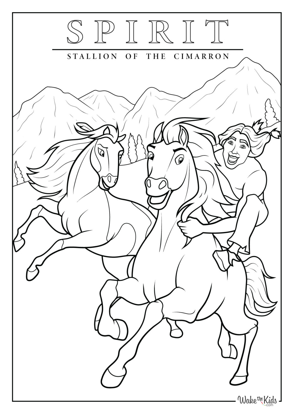 Spirit: Stallion of the Cimarron Coloring Pages (Free Printable PDFs ...
