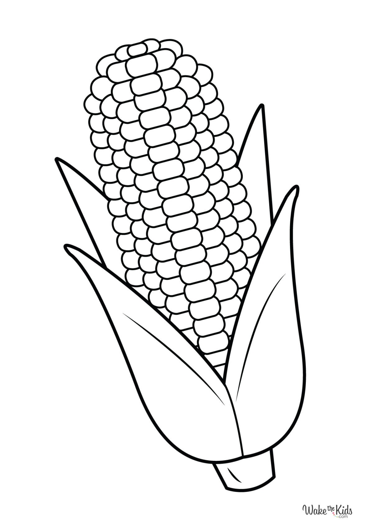Corn Coloring Pages (Free Printable PDFs) | WakeTheKids