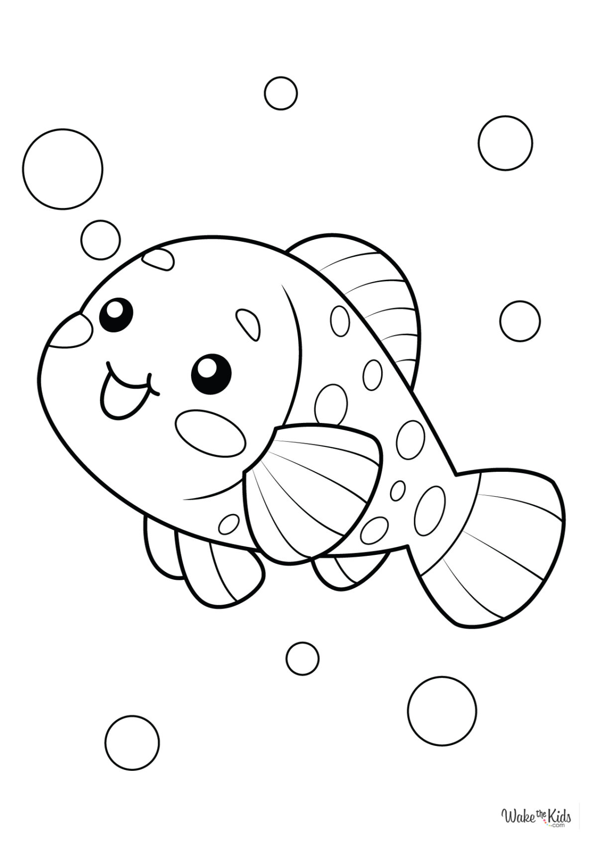 Fish Coloring Pages (Free Printable PDFs) | WakeTheKids