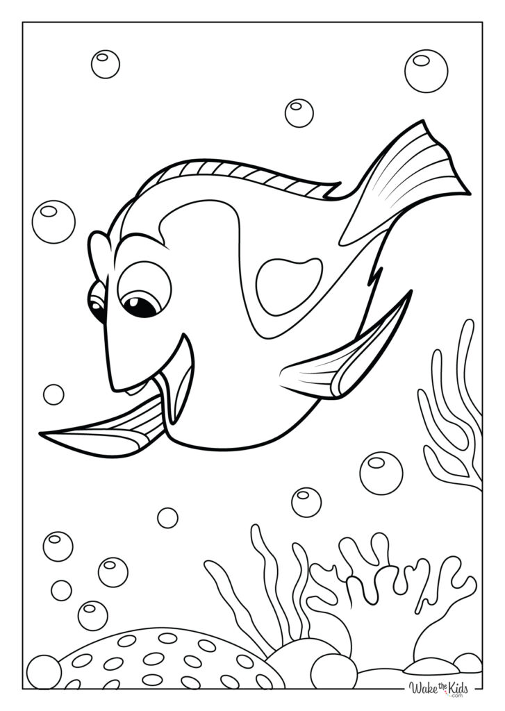 Finding Nemo Coloring Pages (Free Printable PDFs) | WakeTheKids