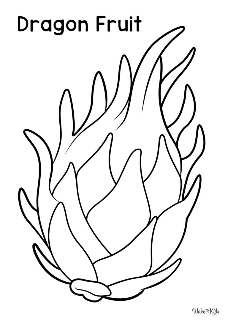 Dragon Fruit Coloring Pages (Free Printable PDFs) | WakeTheKids