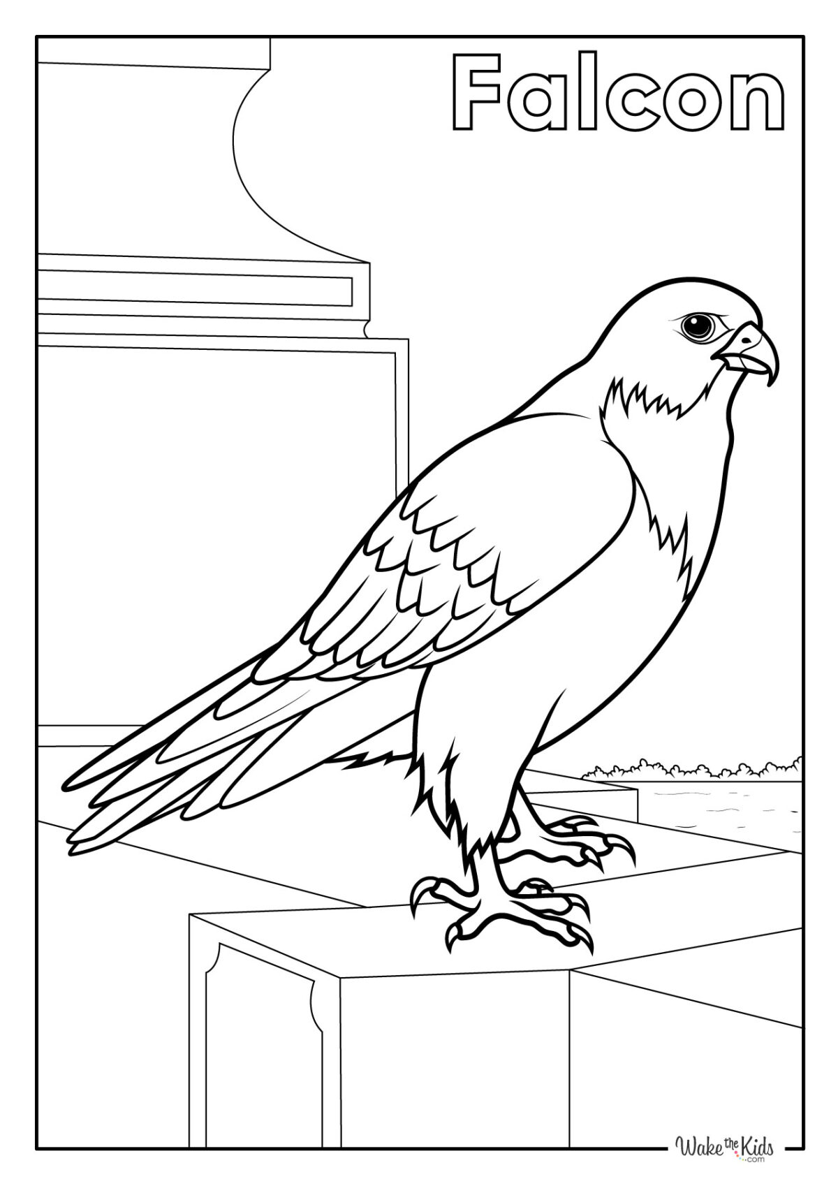 Falcon Coloring Pages (Free Printable PDFs) | WakeTheKids