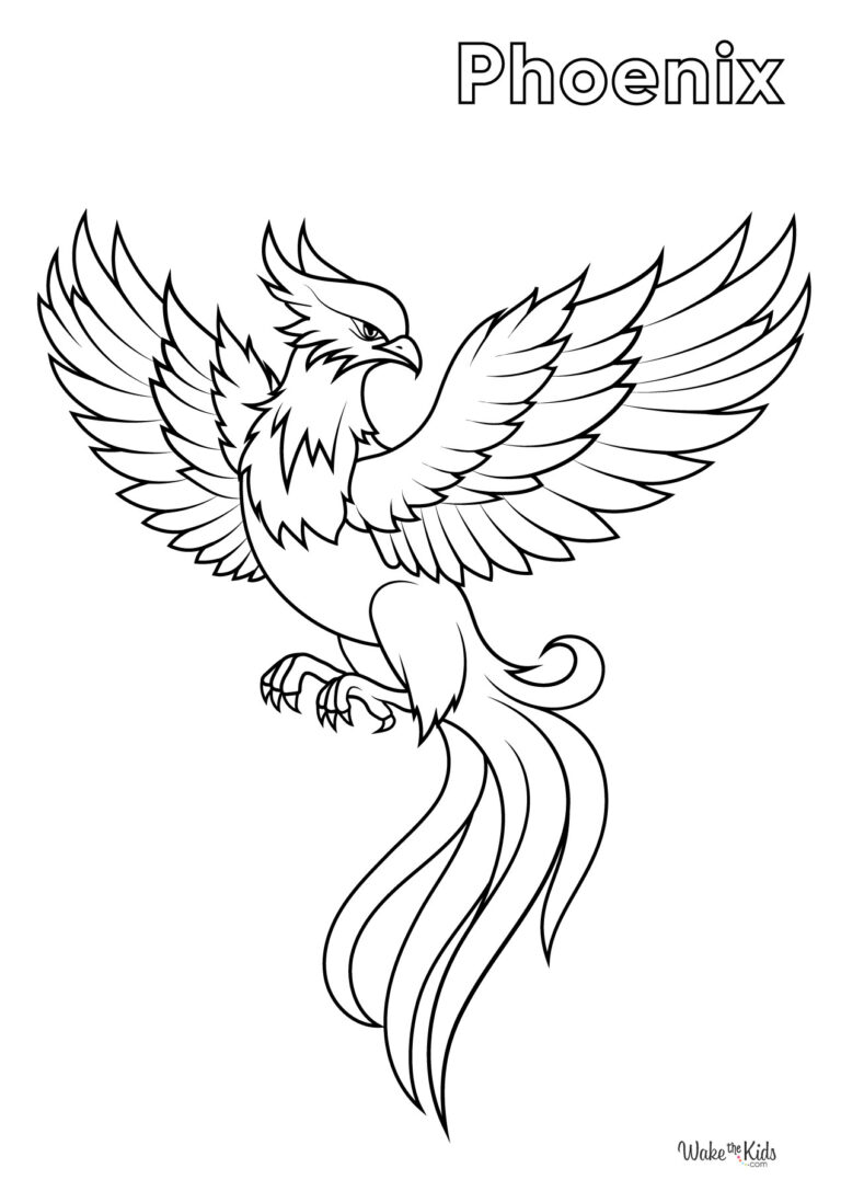 Phoenix Coloring Pages (Free Printable PDFs) | WakeTheKids