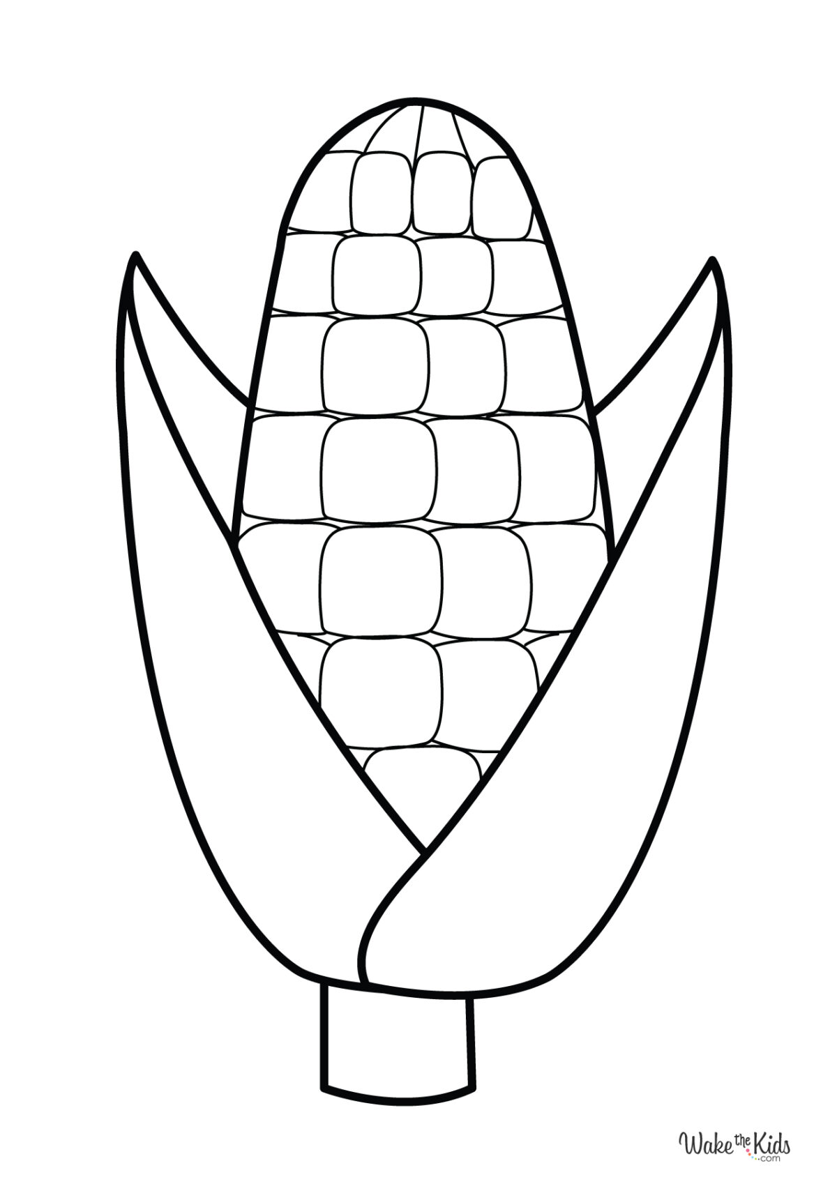 Corn Coloring Pages (Free Printable PDFs) | WakeTheKids