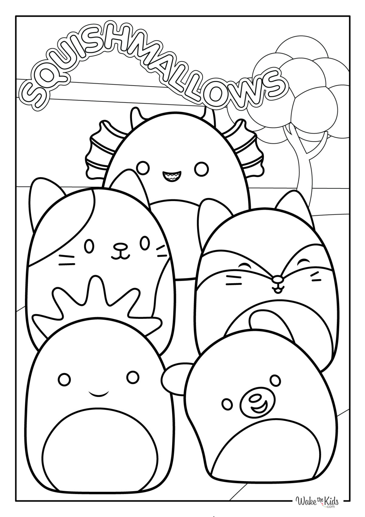 Squishmallow Coloring Pages (Free Printable PDFs) | WakeTheKids