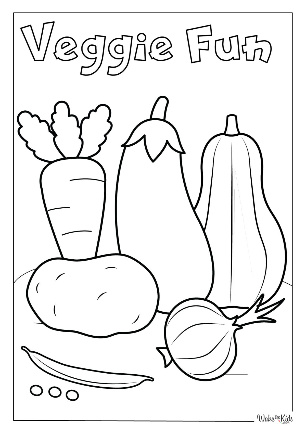 Vegetable Coloring Pages (Free Printable PDFs) | WakeTheKids