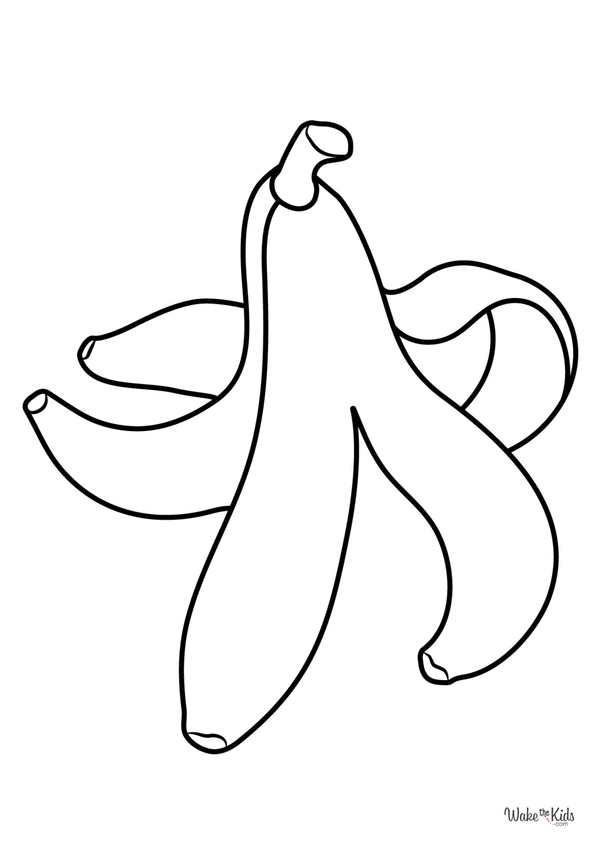 Banana Coloring Pages (Free Printable PDFs) | WakeTheKids