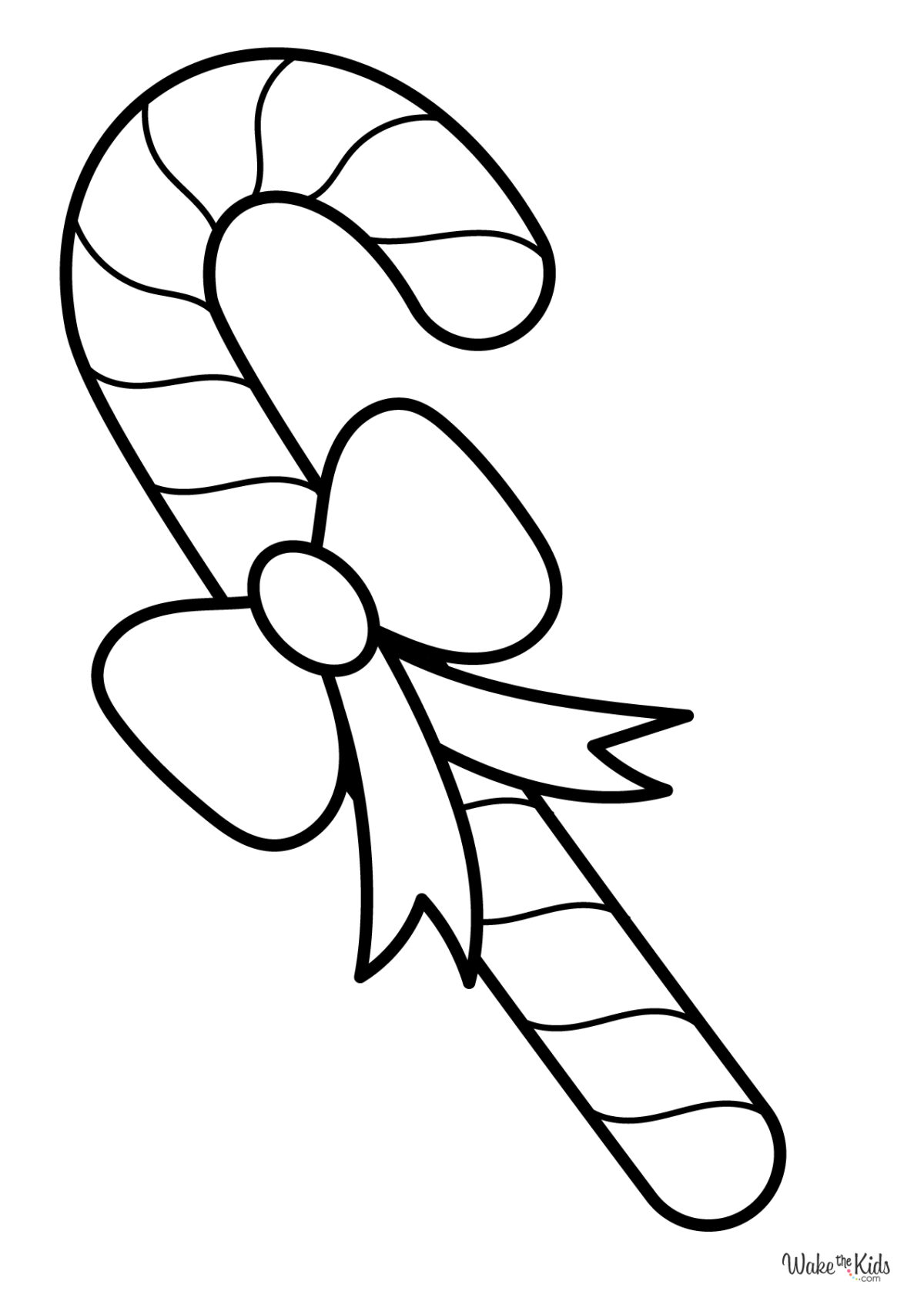 Candy Cane Coloring Pages (Free Printable PDFs) | WakeTheKids