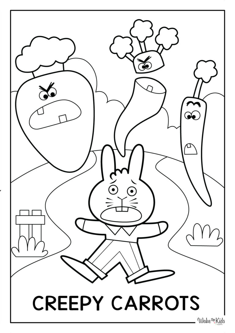 Creepy Carrots Coloring Pages (Free Printable PDFs) | WakeTheKids