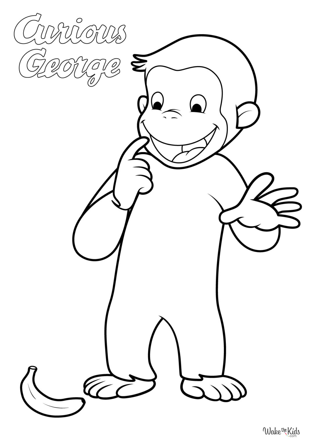 Curious George Coloring Pages (Free Printable PDFs) | WakeTheKids