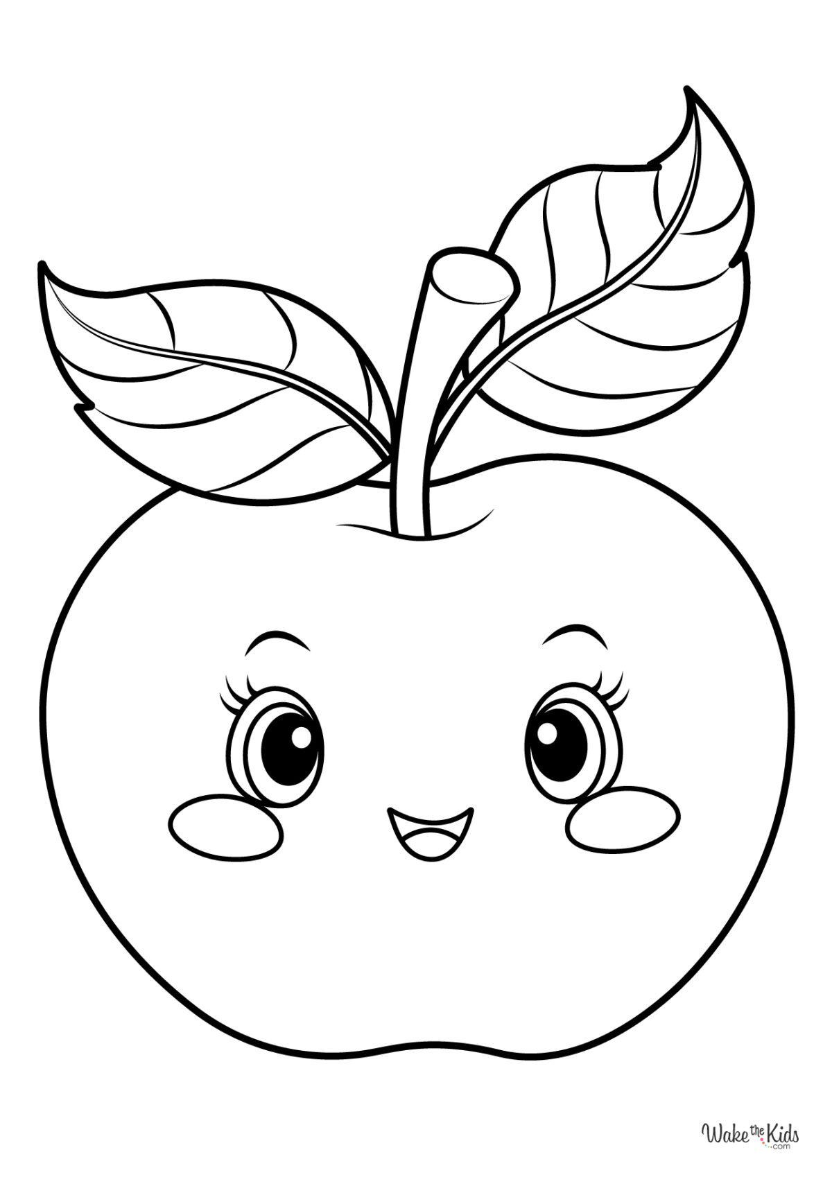 Apple Coloring Pages (Free Printable PDFs) | WakeTheKids