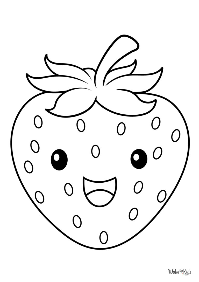 Strawberry Coloring Pages (Free Printable PDFs) | WakeTheKids