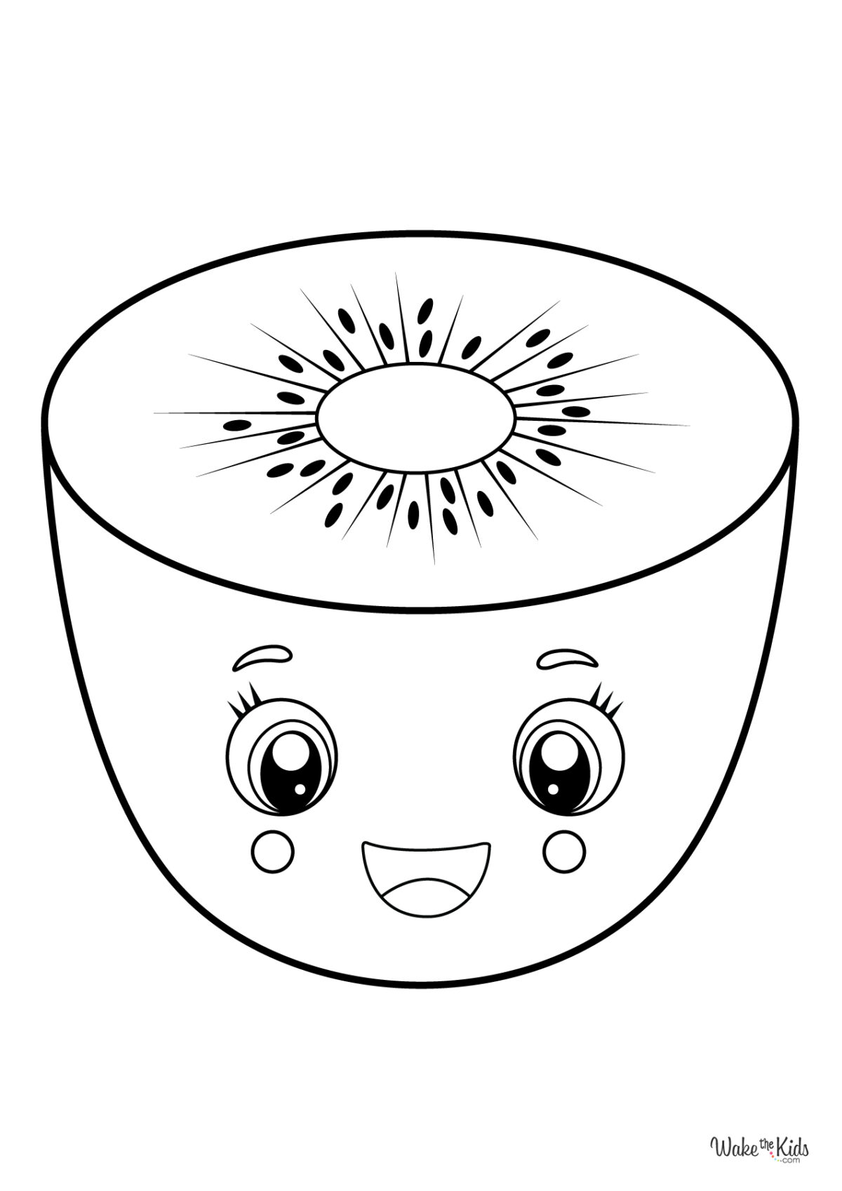 Kiwifruit Coloring Pages (Free Printable PDFs) | WakeTheKids