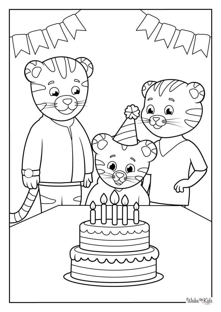 Daniel Tiger's Neighborhood Coloring Pages (Free Printable PDFs ...