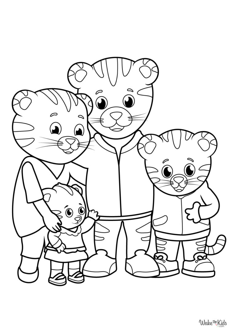 Daniel Tiger's Neighborhood Coloring Pages (Free Printable PDFs ...