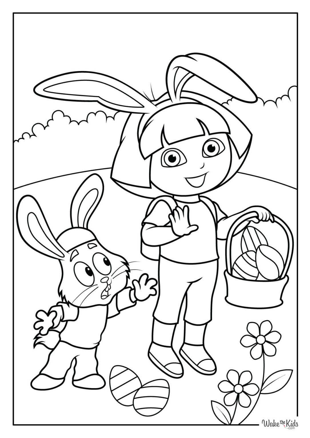 Dora the Explorer Coloring Pages (Free Printable PDFs) | WakeTheKids