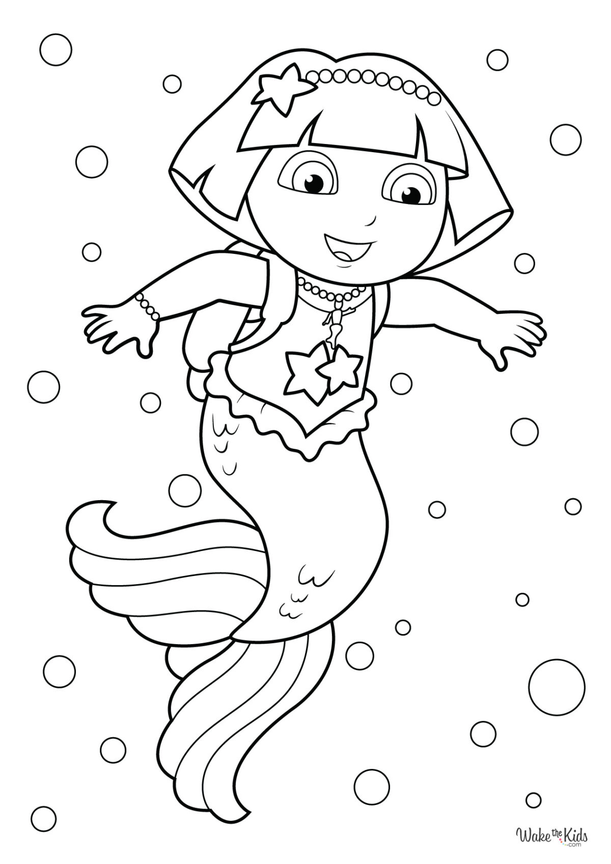 Dora the Explorer Coloring Pages (Free Printable PDFs) | WakeTheKids