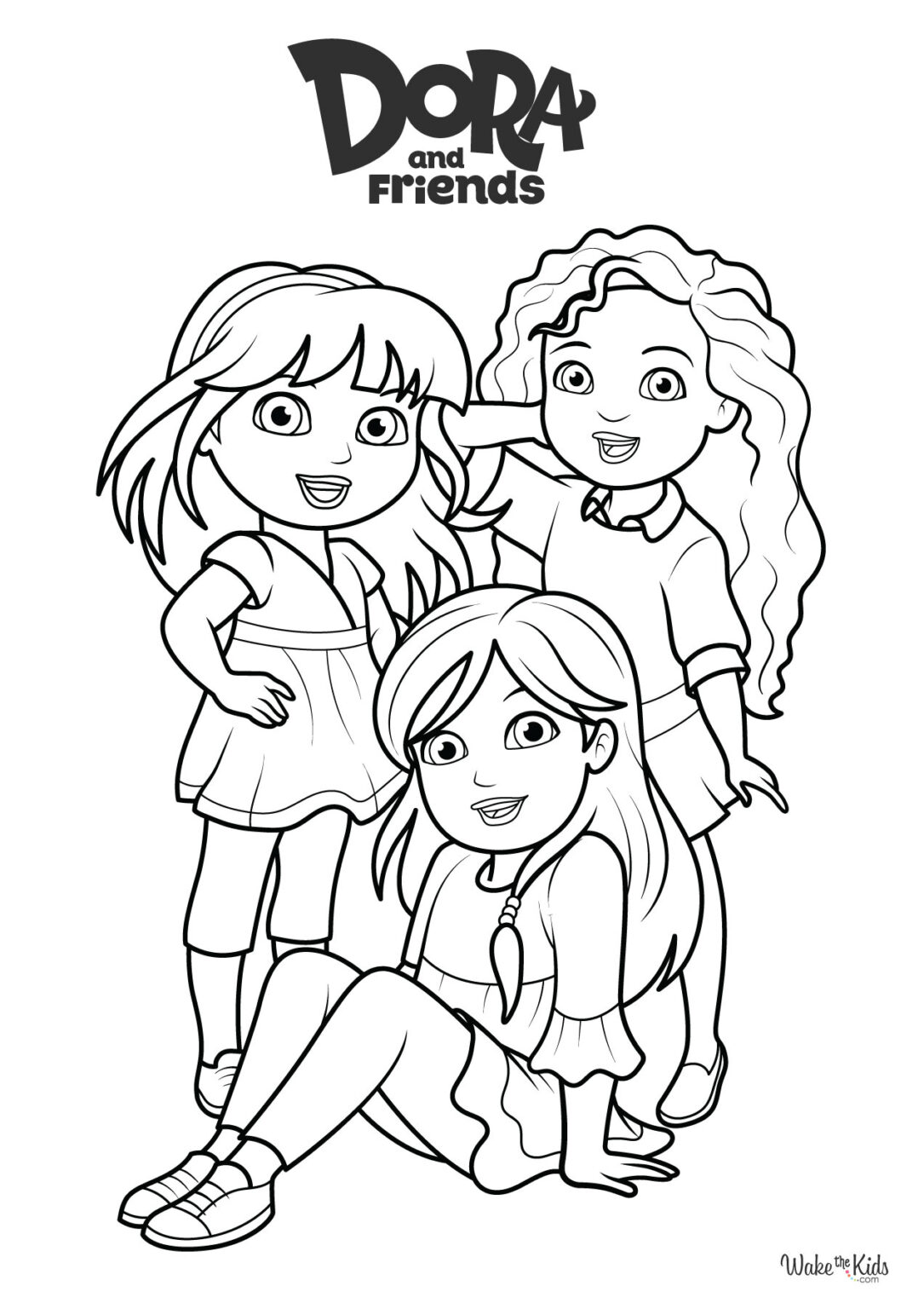 Dora the Explorer Coloring Pages (Free Printable PDFs) | WakeTheKids