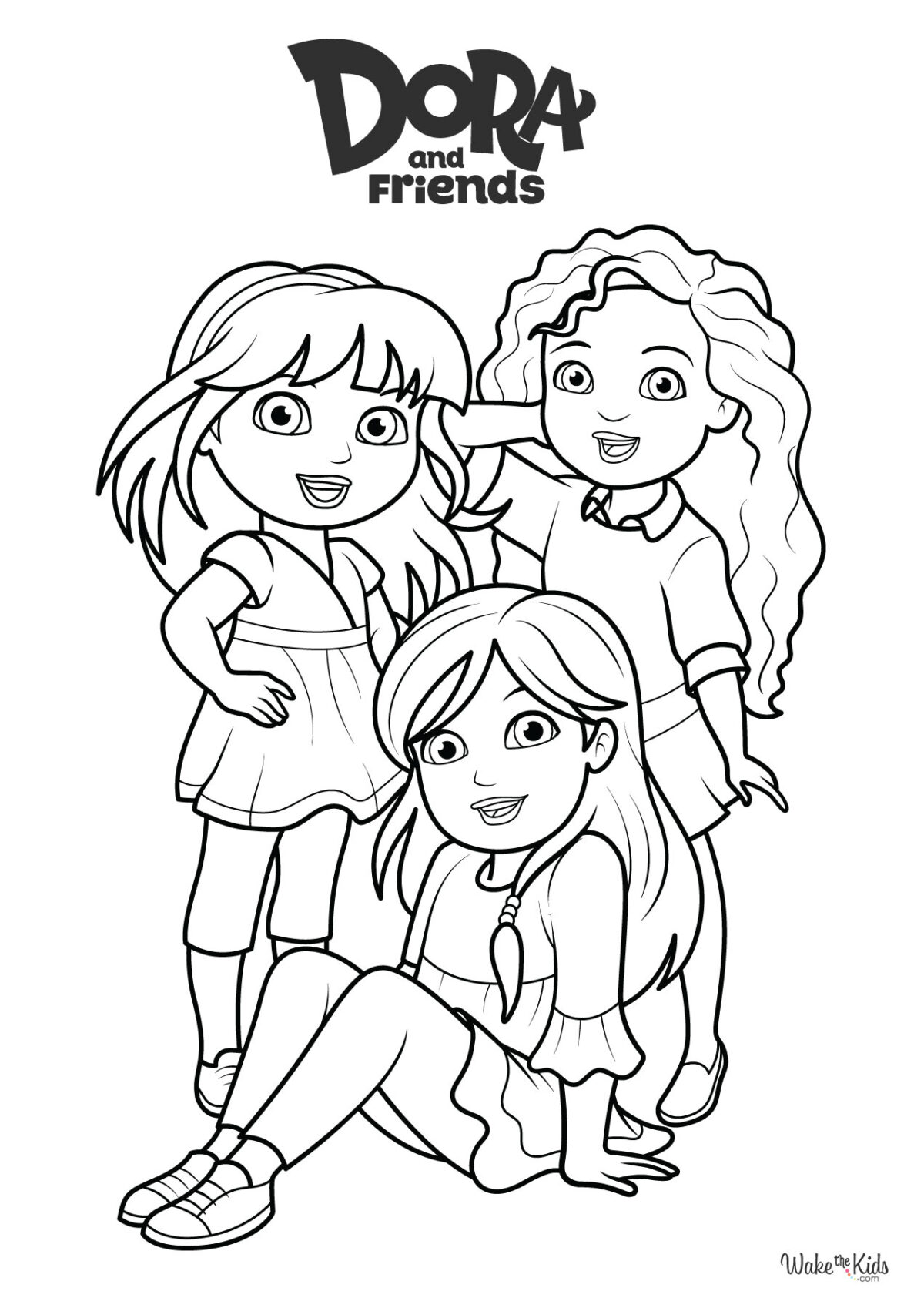 Dora the Explorer Coloring Pages (Free Printable PDFs) | WakeTheKids