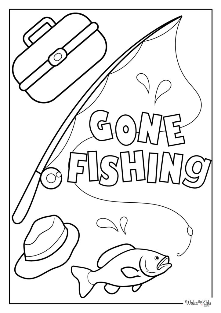 Fishing Coloring Pages (Free Printable PDFs) | WakeTheKids
