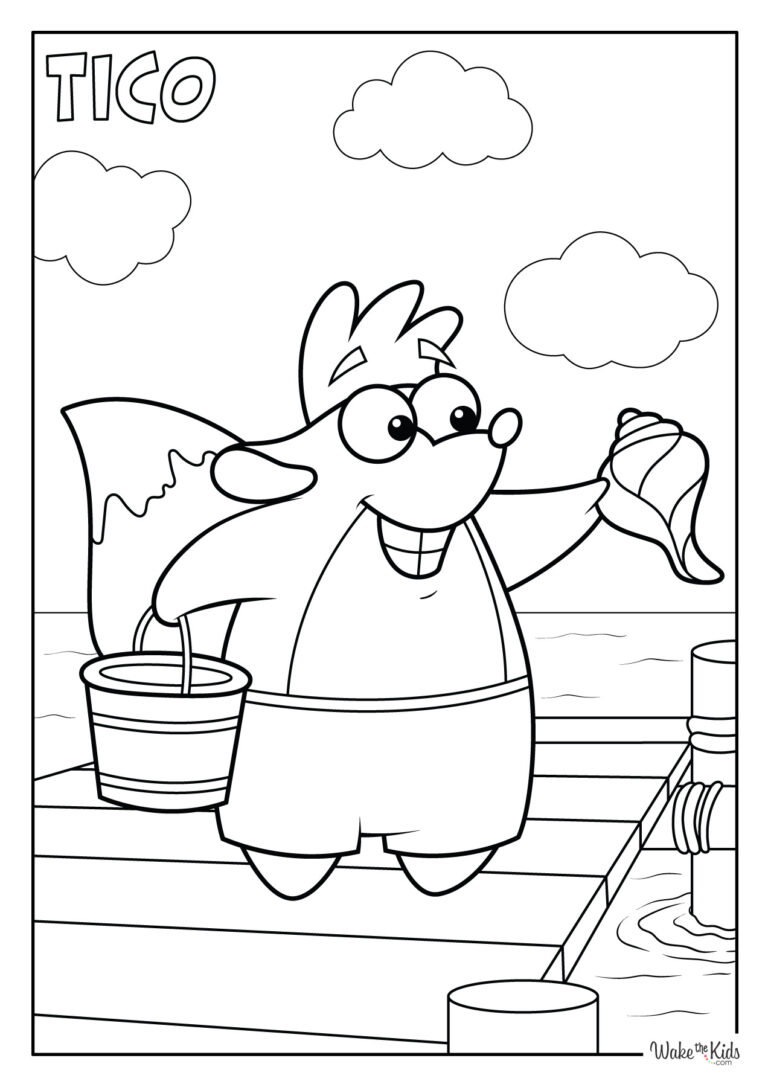 Dora the Explorer Coloring Pages (Free Printable PDFs) | WakeTheKids
