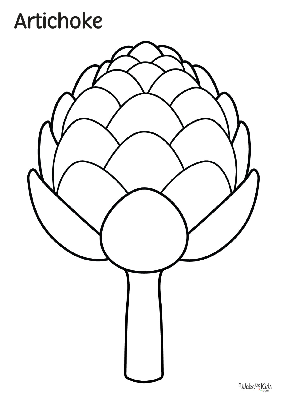 Artichoke Coloring Pages (Free Printable PDFs) | WakeTheKids