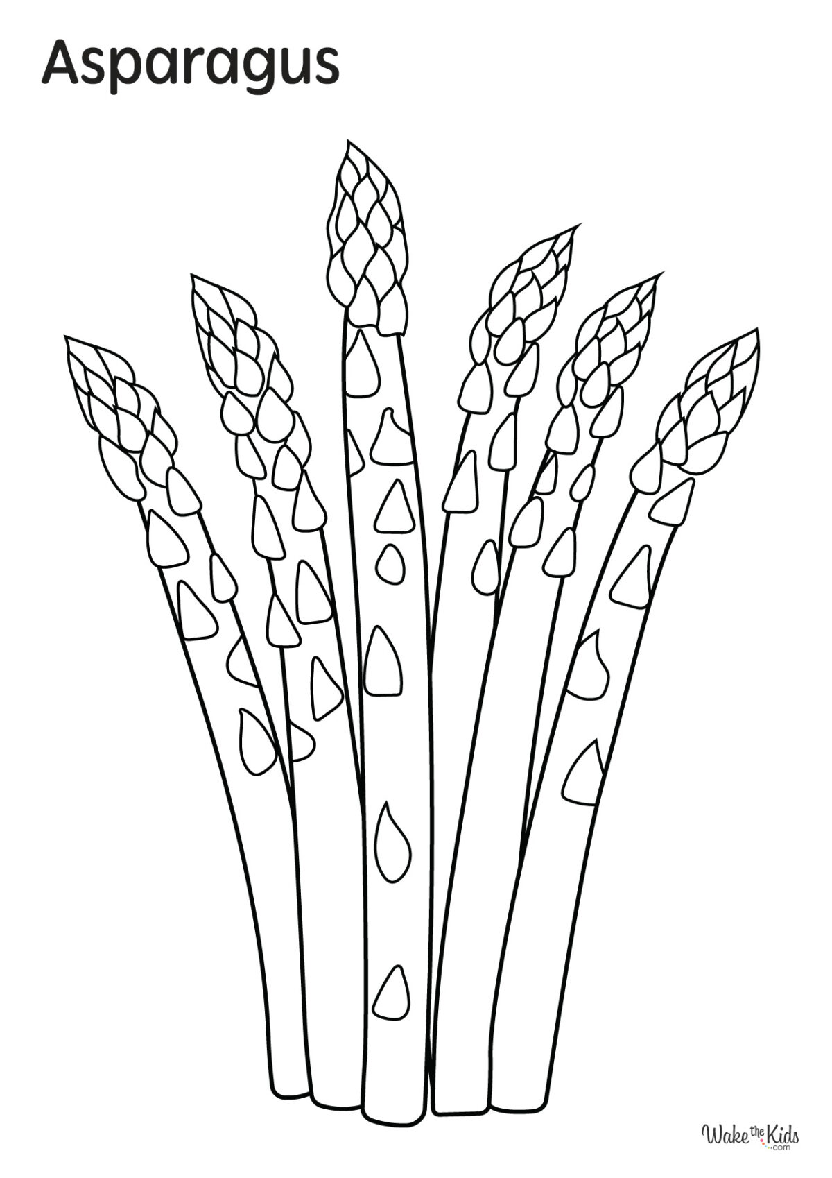Asparagus Coloring Pages (Free Printable PDFs) | WakeTheKids