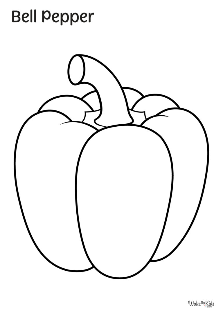 Bell Pepper Coloring Pages (Free Printable PDFs) | WakeTheKids