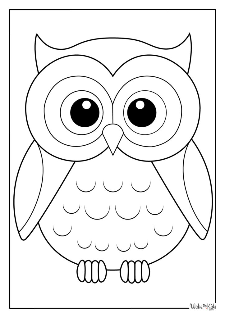Owl Coloring Pages (Free Printable PDFs) | WakeTheKids