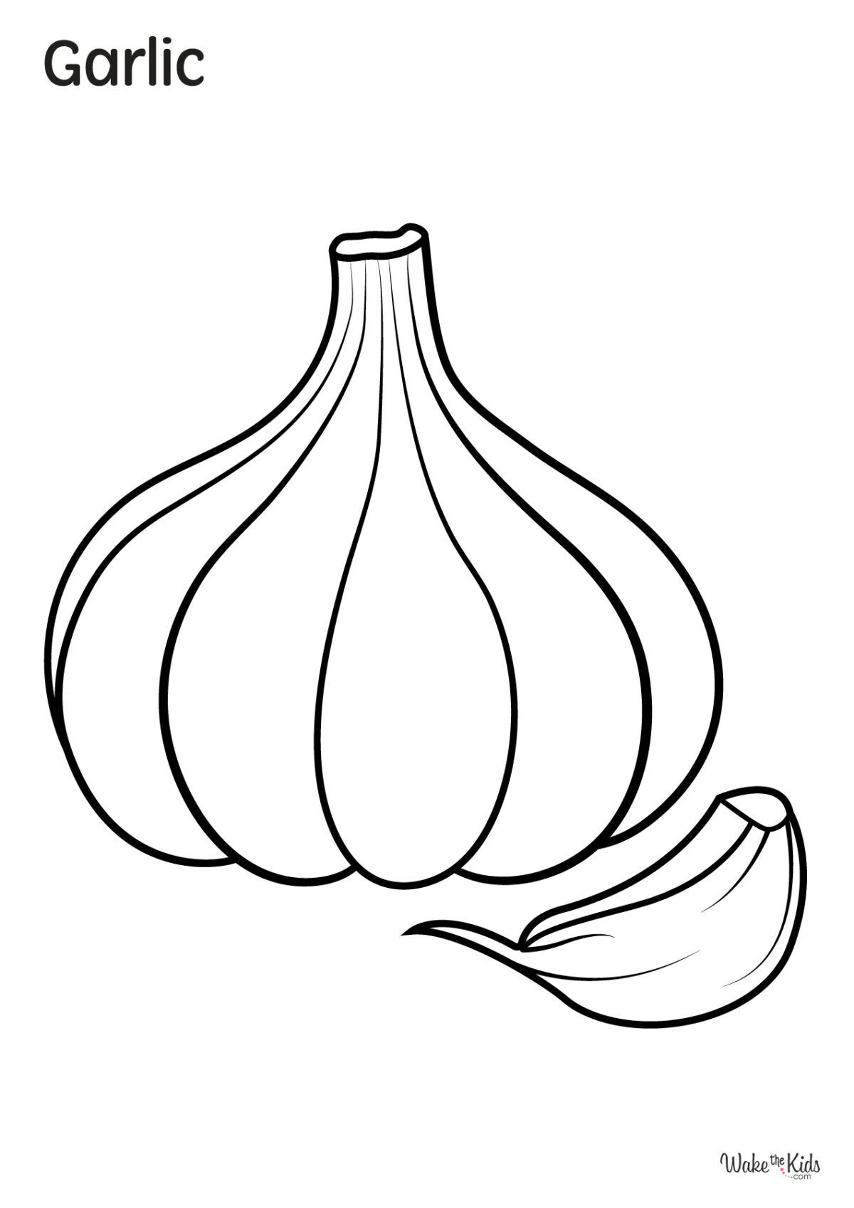 Garlic Coloring Pages (Free Printable PDFs) | WakeTheKids