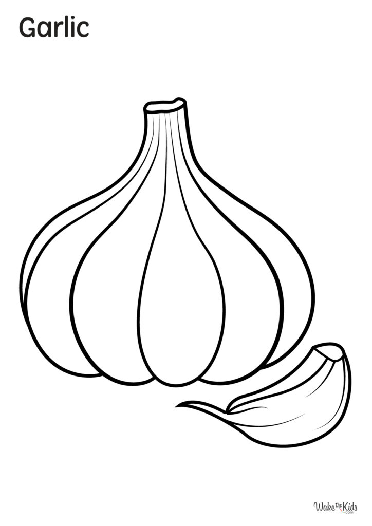 Garlic Coloring Pages (Free Printable PDFs) | WakeTheKids