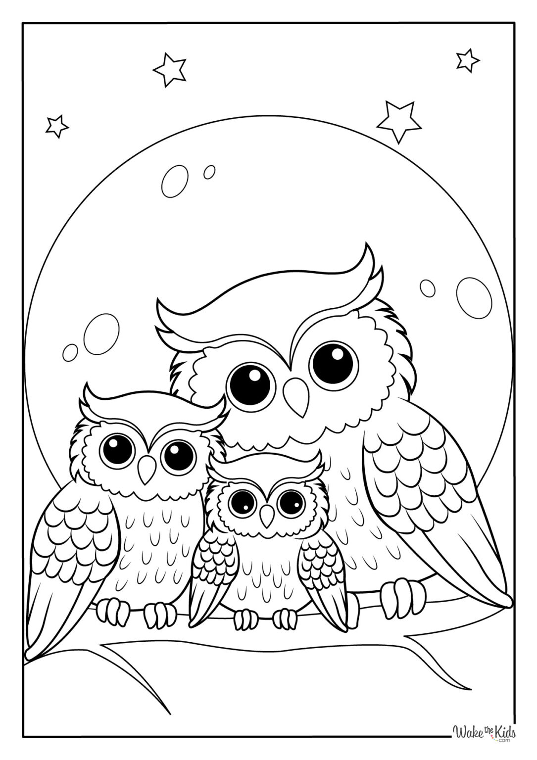 Owl Coloring Pages (Free Printable PDFs) | WakeTheKids