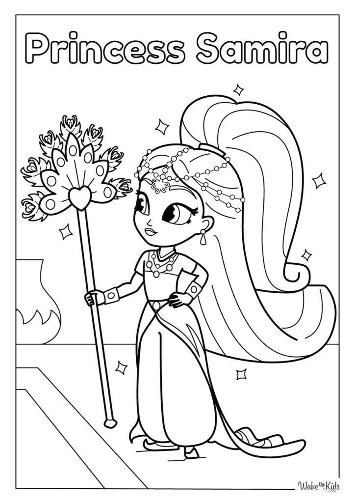 Shimmer and Shine Coloring Pages (Free Printable PDFs) | WakeTheKids