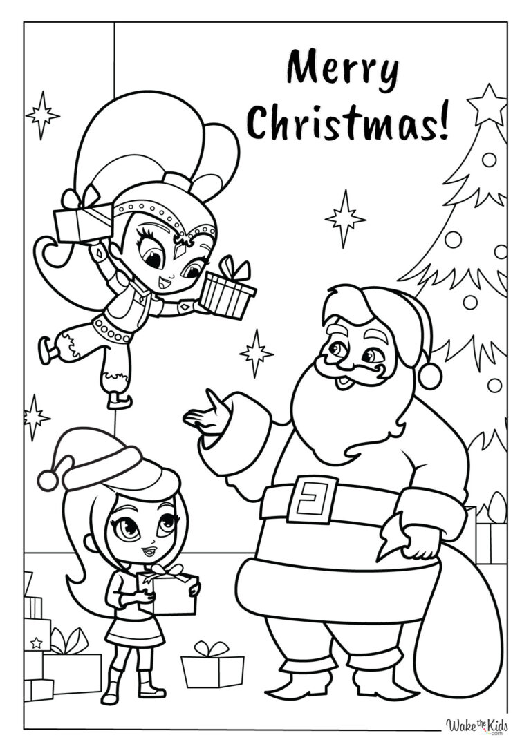 Shimmer and Shine Coloring Pages (Free Printable PDFs) | WakeTheKids