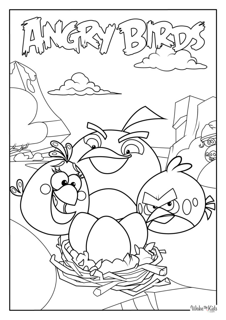 Angry Birds Coloring Pages (Free Printable PDFs) | WakeTheKids