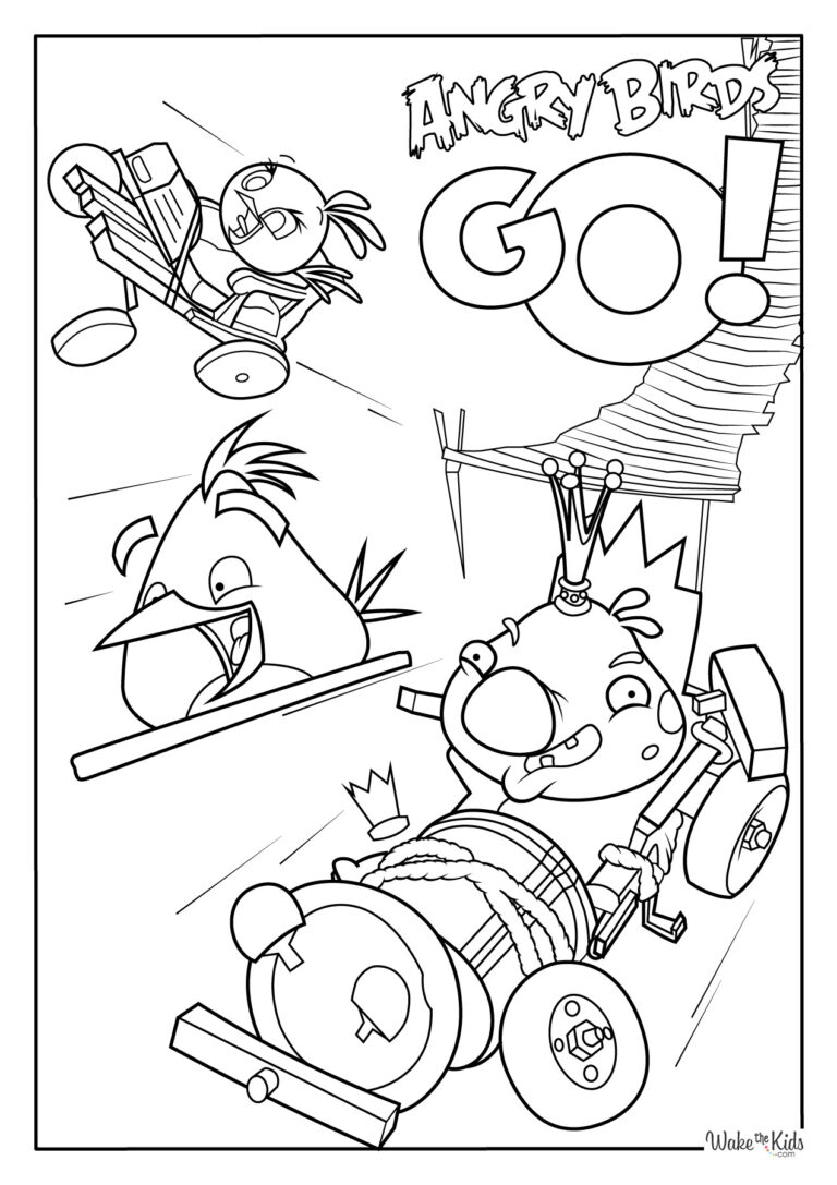 Angry Birds Coloring Pages (Free Printable PDFs) | WakeTheKids
