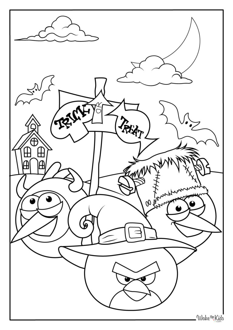 Angry Birds Coloring Pages (Free Printable PDFs) | WakeTheKids