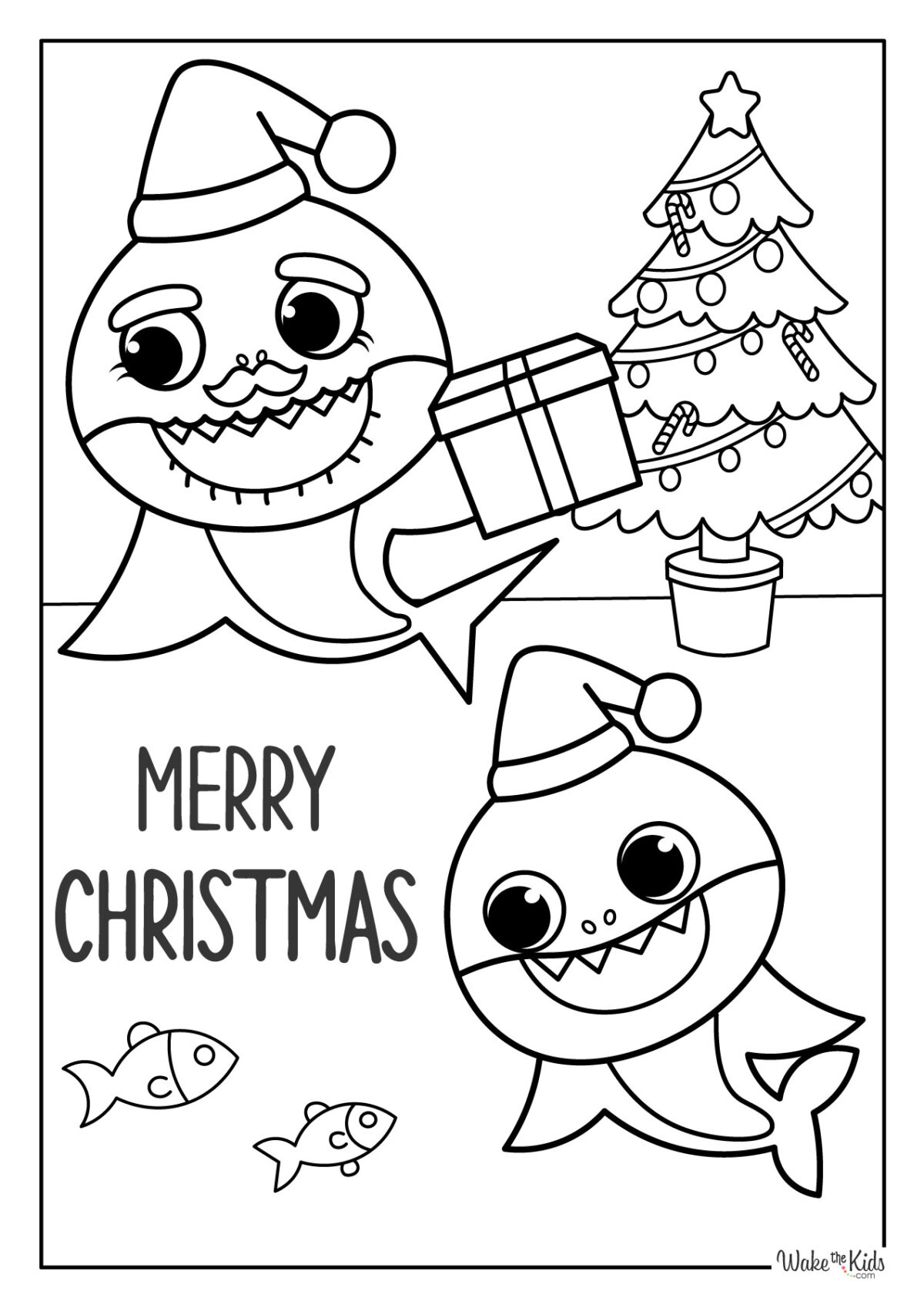 Baby Shark Coloring Pages (Free Printable PDFs) | WakeTheKids