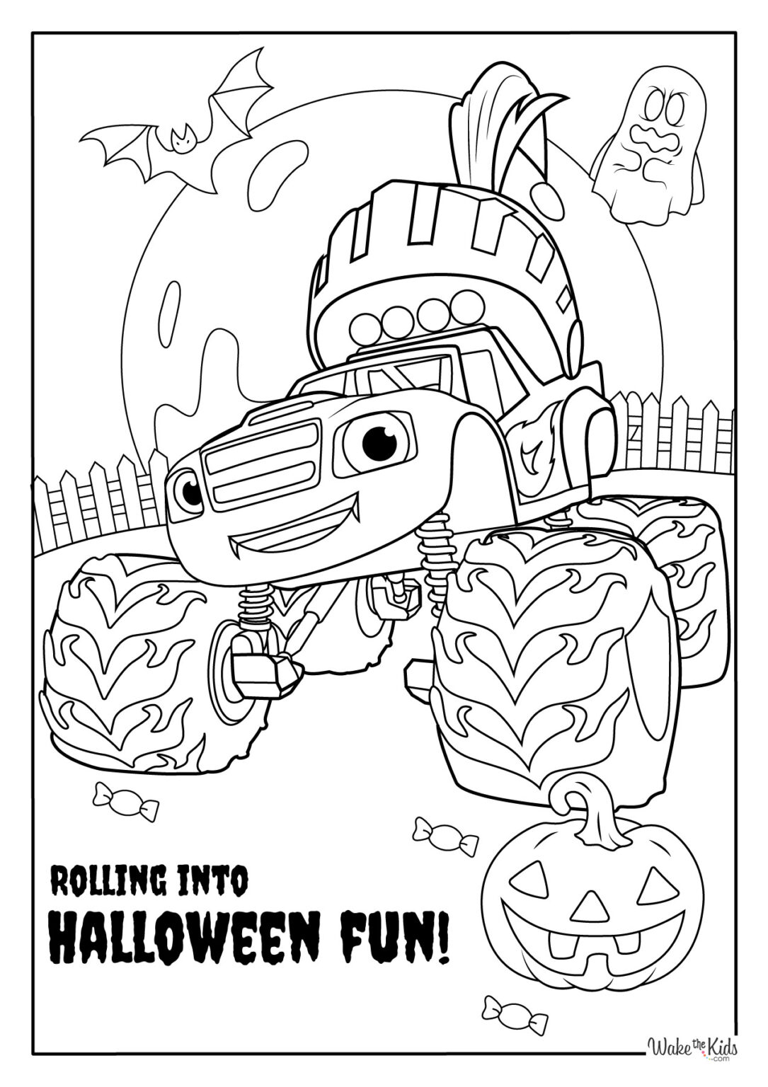 Blaze and the Monster Machines Coloring Pages (Free Printable PDFs ...