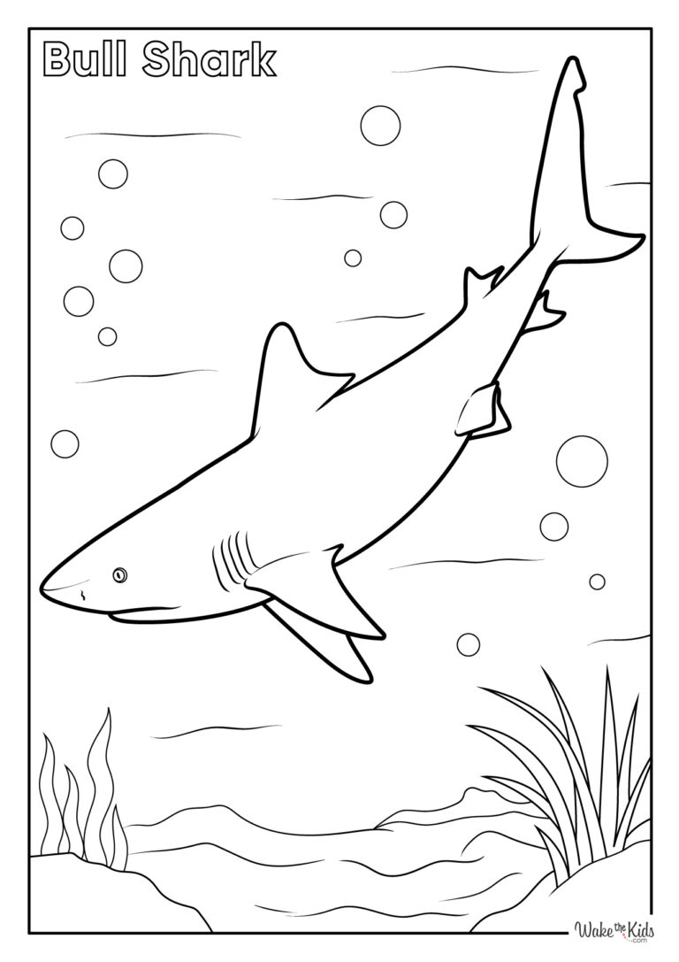 Shark Coloring Pages (Free Printable PDFs) | WakeTheKids