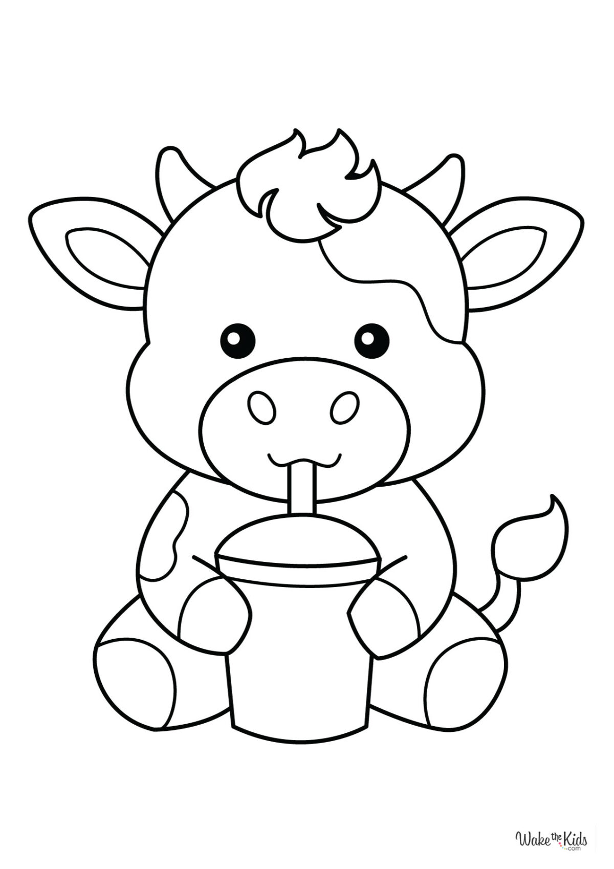 Cow Coloring Pages (Free Printable PDFs) | WakeTheKids
