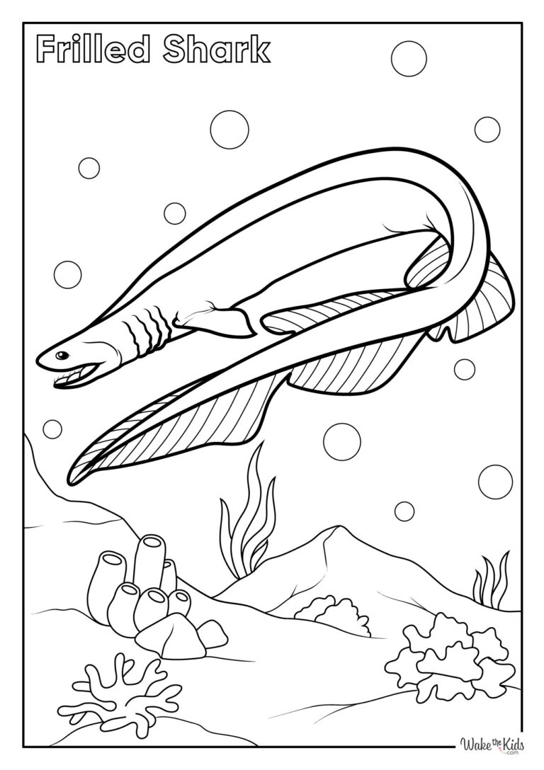 Shark Coloring Pages (Free Printable PDFs) | WakeTheKids