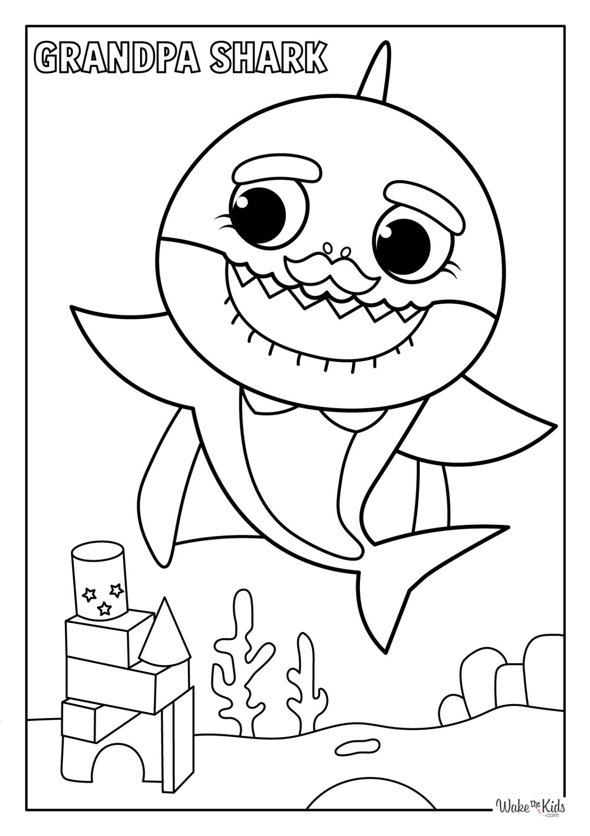 Baby Shark Coloring Pages (Free Printable PDFs) | WakeTheKids