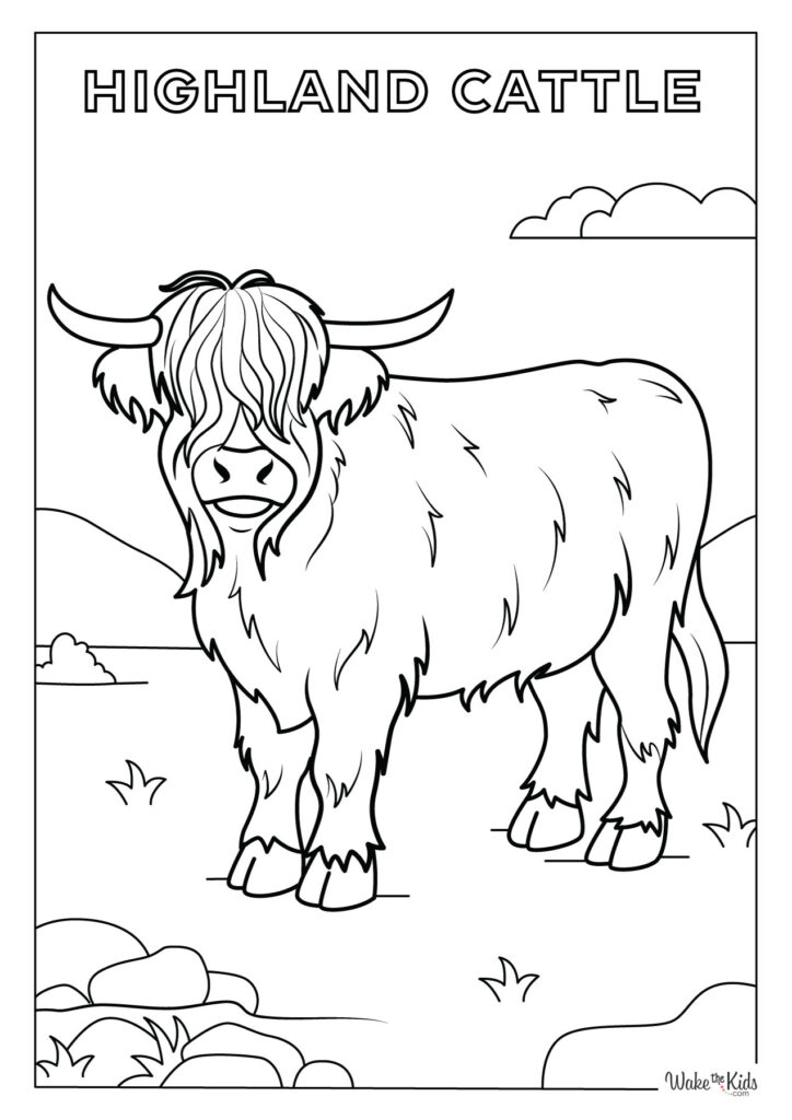 Cow Coloring Pages (Free Printable PDFs) | WakeTheKids