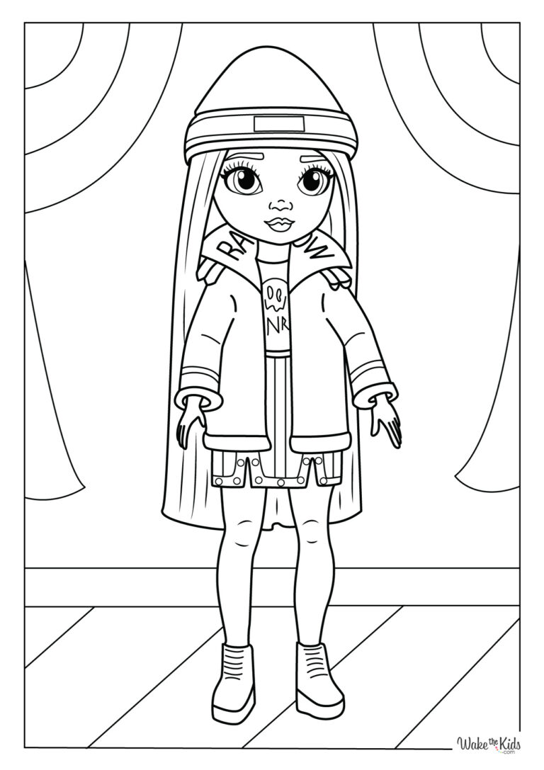 Rainbow High Coloring Pages (Free Printable PDFs) | WakeTheKids