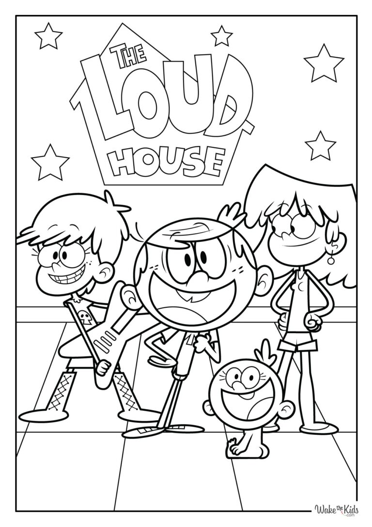 The Loud House Coloring Pages (Free Printable PDFs) | WakeTheKids