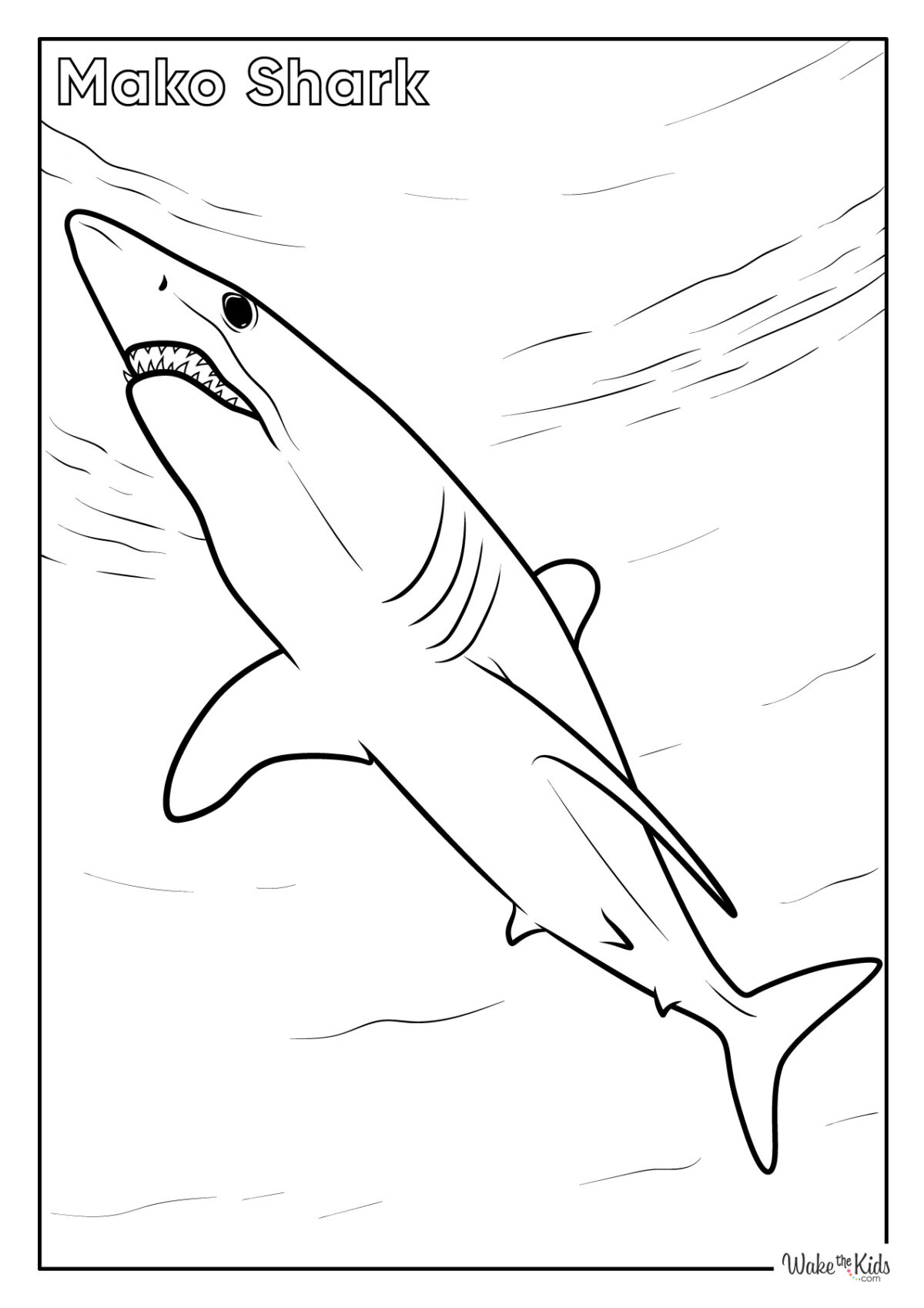 Shark Coloring Pages (Free Printable PDFs) | WakeTheKids