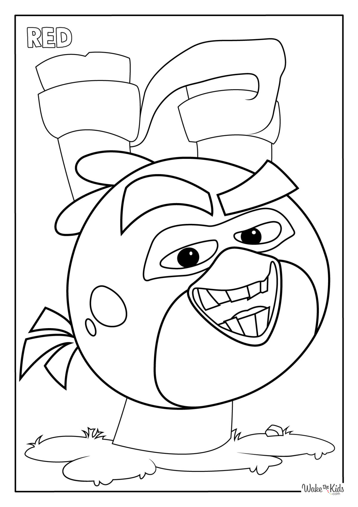 Angry Birds Coloring Pages (Free Printable PDFs) | WakeTheKids